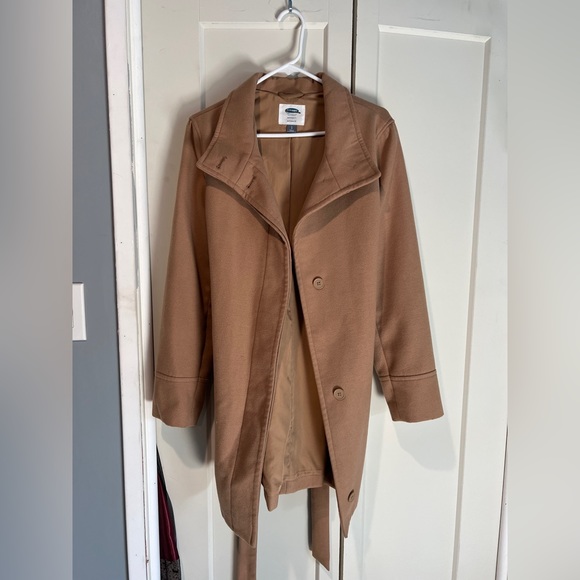 Old Navy | Jackets & Coats | Old Navy Maternity Camel Funnel Neck Pea Coat L | Poshmark
